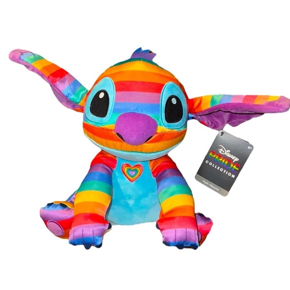 Disney | Toys | Nwt Stitch Pride Collection Plush Doll Rainbow 2 12 ...